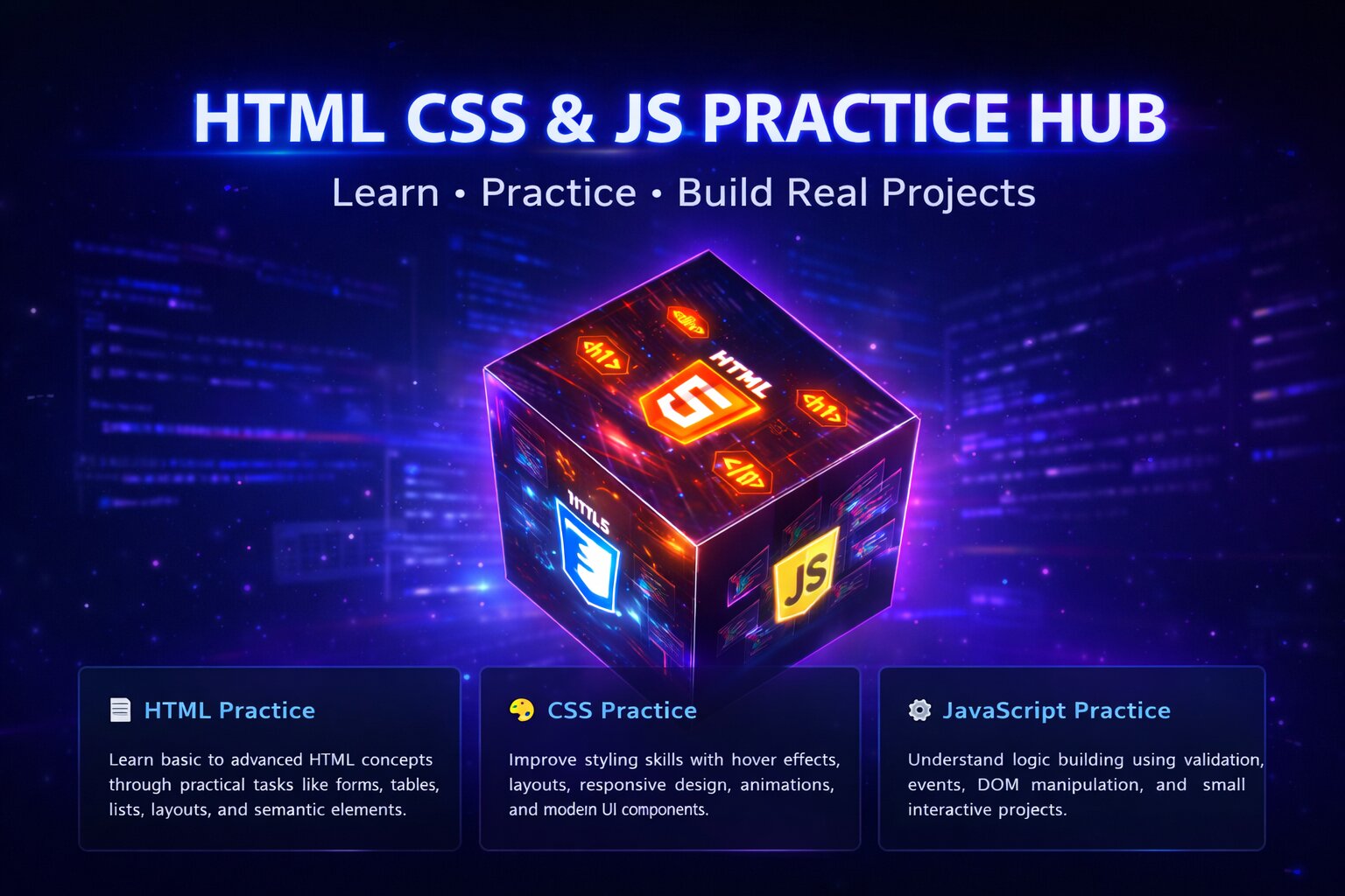 HTML CSS & JS Practice Hub